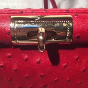 Muska | Bags | New Muska Ostrich Design Handbagshoulder Bag | Poshmark